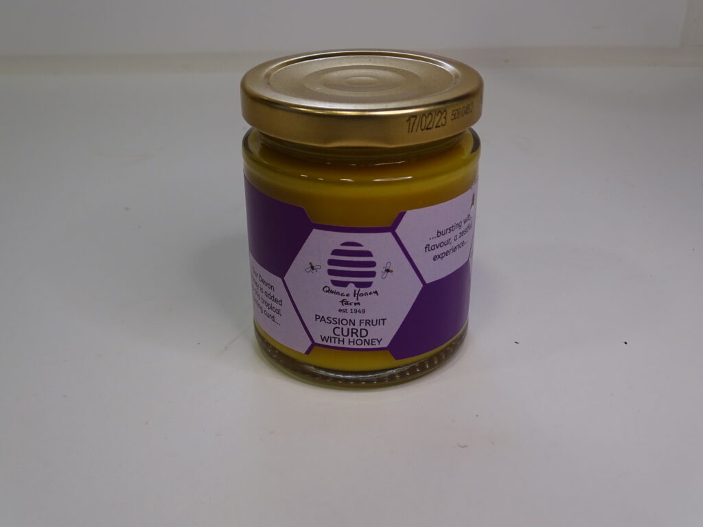 205g Passion Fruit Curd - Bishops Bees